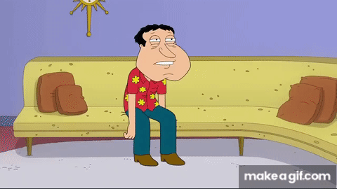 Family Guy - Quagmire turns into a toilet 5000% slower on Make a GIF