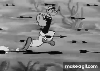 Popeye The Sailor - I Yam what I yam on Make a GIF