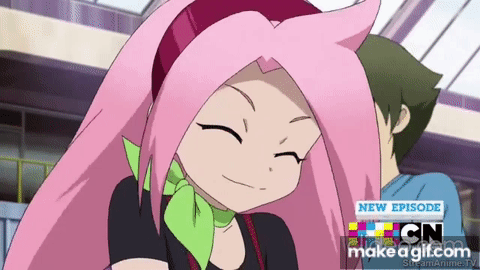 Tenkai Knights - Beni Walker's Happy Smile, Screenshot #1 on Make a GIF