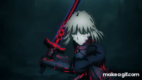 Saber vs Rider on Make a GIF