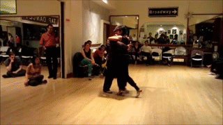 Tango Lesson: Basics of Colgada Leg Wrap on Make a GIF