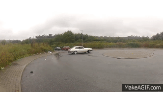 Capri and Mercedes 190E Drifting on Make a GIF