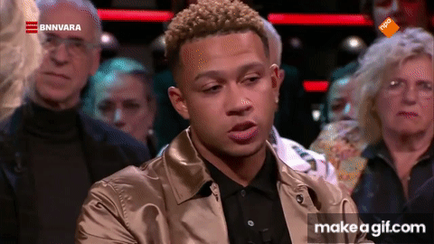 Memphis Depay & rapper Winne bij De Wereld Draait Door on Make a GIF
