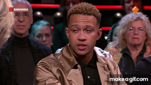 Memphis Depay & rapper Winne bij De Wereld Draait Door on Make a GIF