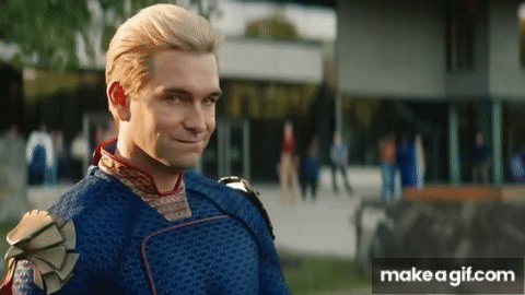 Homelander gif on Make a GIF