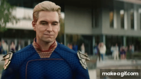 Homelander what kind of animal are you gif on Make a GIF