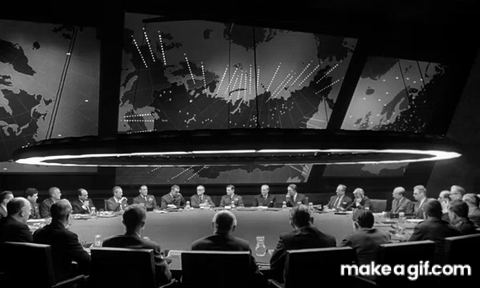 Dr. Strangelove (1964) - General Turgidson outlines war options on Make ...