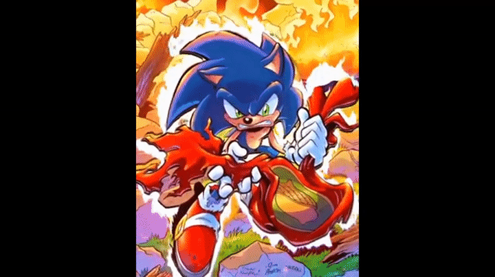 ARCHIE SONIC \\\ SCENE PACK 4K 120 FPS /// COMICS ANIMATION on Make a GIF