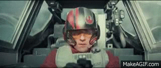 Force Awakens X Wing on Make a GIF