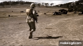 John Basilone WW2 Machine Gun Training - The Pacific on Make a GIF