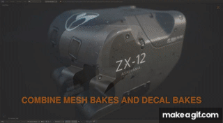 DECALmachine - combine mesh bakes and decal bakes on Make a GIF
