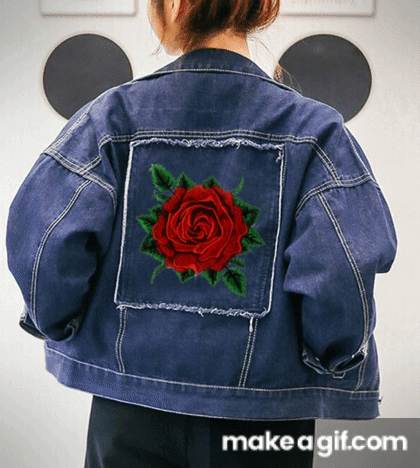 Rose Embroidery on Make a GIF