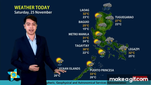 Public Weather Forecast issued at 4AM | November 25, 2023 on Make a GIF