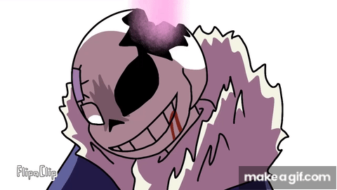 Infected! Sans VS Error! Sans [Animation] on Make a GIF