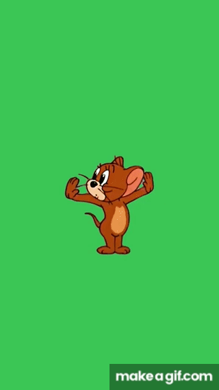 Jerry Mouse Choosing Green Screen on Make a GIF
