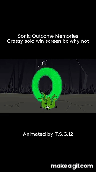 Outcome Memories - Grassy solo win screen #animation #tpot #bfdi # ...