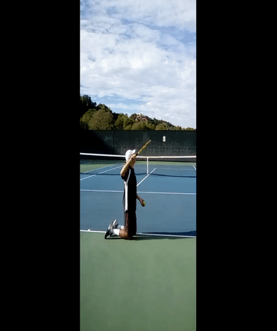 Serve From The Knee Practice | Talk Tennis