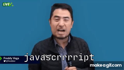 javascript freddy vega on Make a GIF