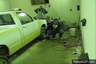 Will it explode ? Tire explosion, Raw footage, no edits on Make a GIF