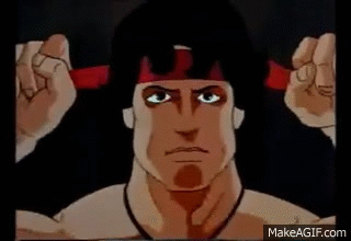 Rambo Animated intro on Make a GIF