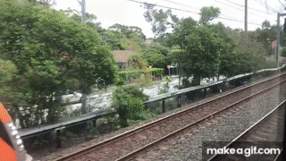 Train passing on Make a GIF