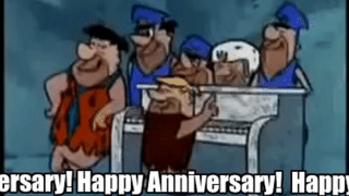 The Flintstones Happy Anniversary on Make a GIF