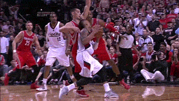 Damian Lillard with the ridiculous circus shot AND 1 Follow... on Make ...