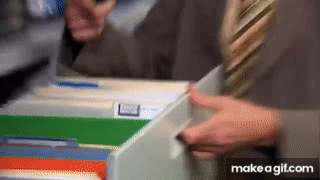 Dwight's Weapon Stash - The Office US on Make a GIF