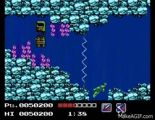 Teenage Mutant Ninja Turtles (NES) - Water Dam on Make a GIF