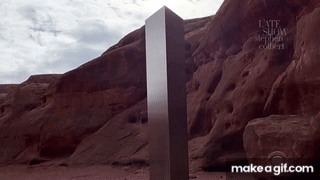 The Monolith Commands You To Visit Utah on Make a GIF