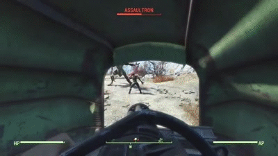 Fallout 4 Deathclaw Vs Assultron on Make a GIF