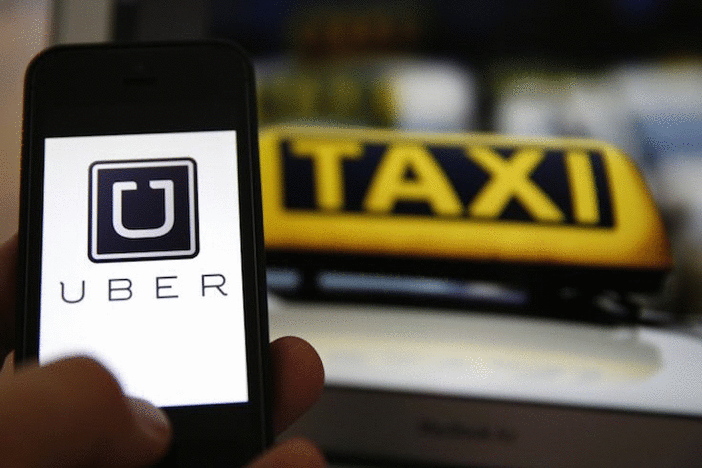 uber vs white taxi on Make a GIF