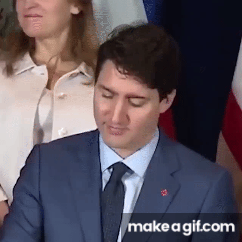 Trudeau to Trump on Make a GIF