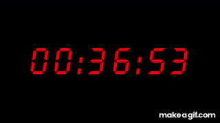 Digital Countdown Clock - 1 hour - 4k on Make a GIF