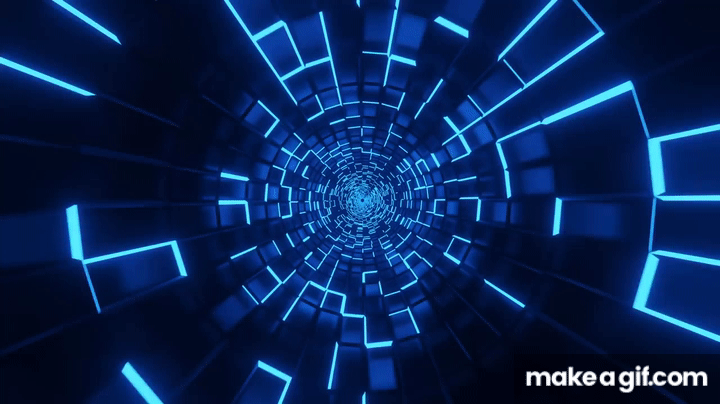 Blue Tunnel Abstract Background Video Loop - Geometric Pattern - Motion ...