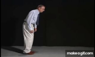 Abnormal Gait Exam : Parkinsonian Gait Demonstration on Make a GIF