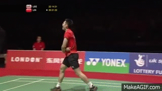 Lee C.W. v Lin Dan |MS-F| Yonex BWF World Champ. 2011 on Make a GIF