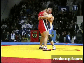 Olympic grecoroman wrestling suplex on Make a GIF