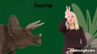 Dinosaurs - ASL Vocabulary on Make a GIF