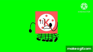 Bfdi KineMaster running green screen on Make a GIF