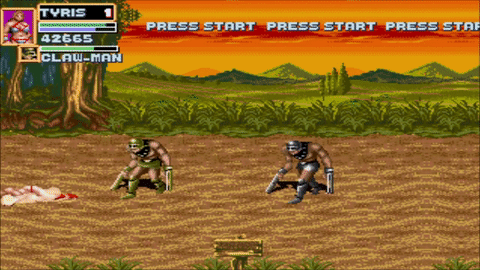 OpenBOR | Golden Axe Genesis | Tyris Flare Playtrough | on Make a GIF
