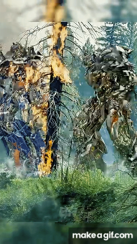 No Backup, No Mercy: Optimus Prime’s Death In The Forest🔥| 4K on Make a GIF