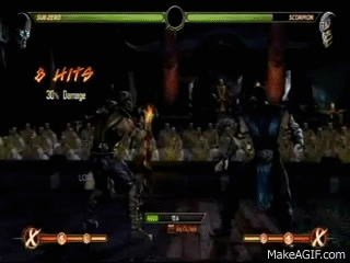 Mortal Kombat - Sub-Zero - Ice Clone Tricks on Make a GIF