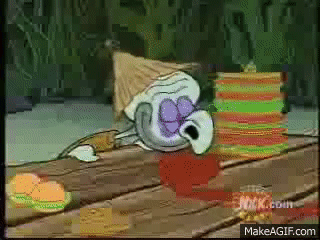 Patrick Eats Squidward's Nose to Unfitting Music on Make a GIF