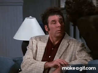 Seinfeld. Elaine and Kramer fax machine. Episode The Maid on Make a GIF