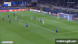 Hakan Calhanoglu Stunner Late in First Half vs. Barcelona | UCL MD 3 ...