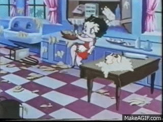 Betty Boop cartoon "SWAT THE FLY" US 1935 Colorised on Make a GIF
