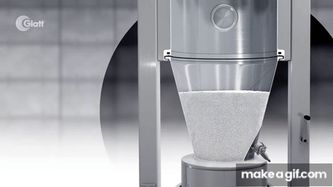 Glatt HP Process for granulation and coating by fluidized bed on Make a GIF