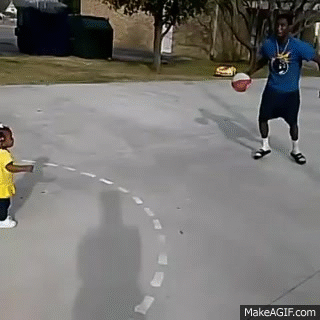 baby gets crossed up on Make a GIF