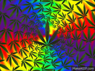 Marijuana Leaf Hypnotic Spinning Tunnel on Make a GIF